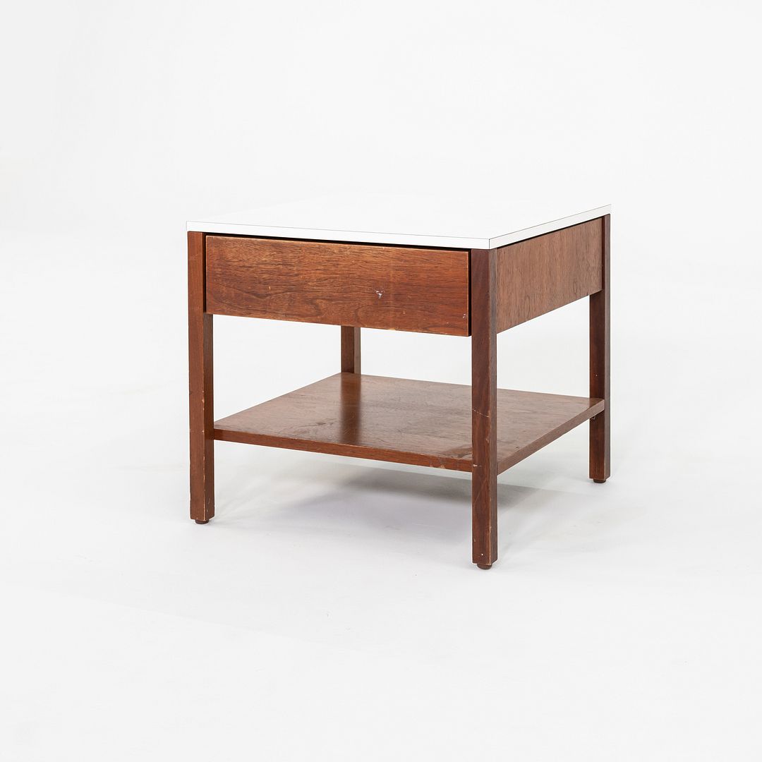 Walnut Bedside Table, Model 327 IS by Florence Knoll | Rarify