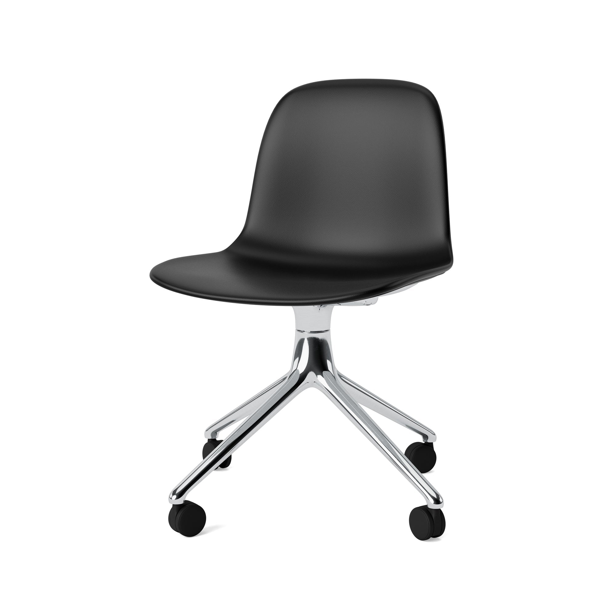 Form Swivel Chair — 4 Wheels — Upholstered by Simon Legald — Rarify