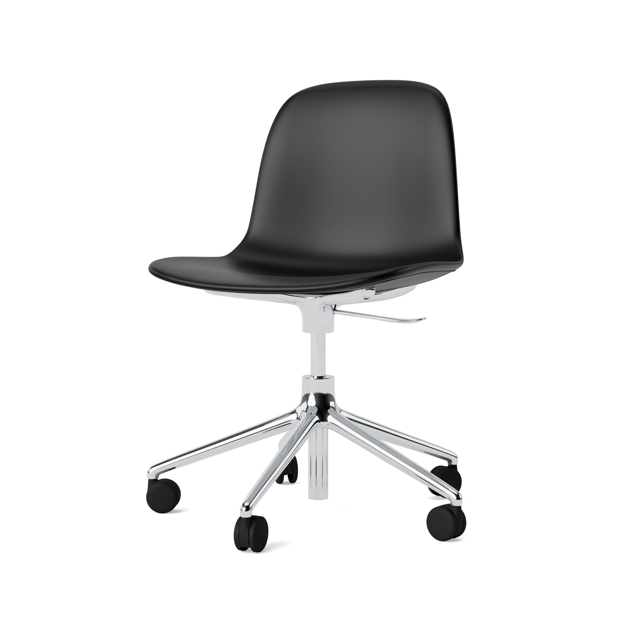 Form Swivel Chair — 5 Wheels — Upholstered by Simon Legald — Rarify