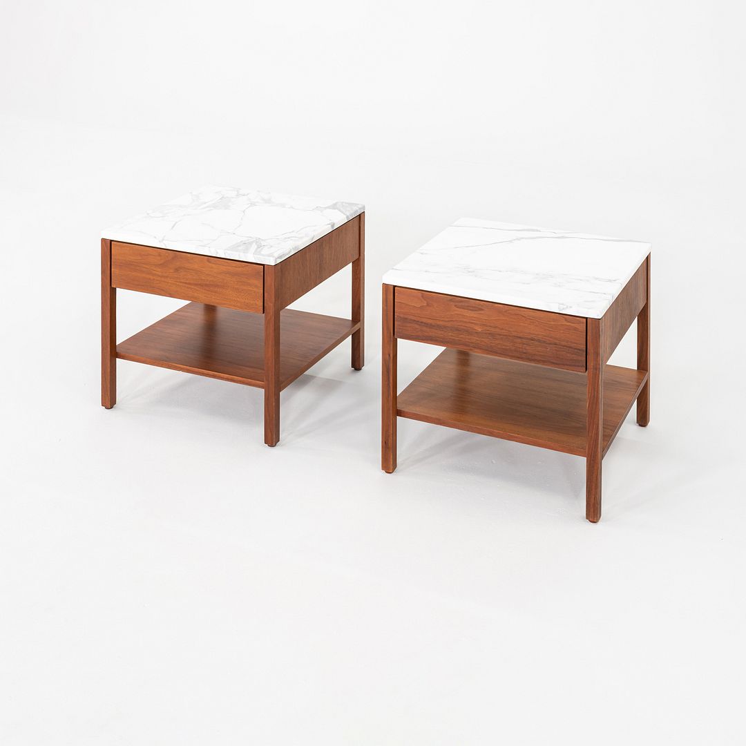 Walnut Bedside Table, Model 327 IS by Florence Knoll | Rarify
